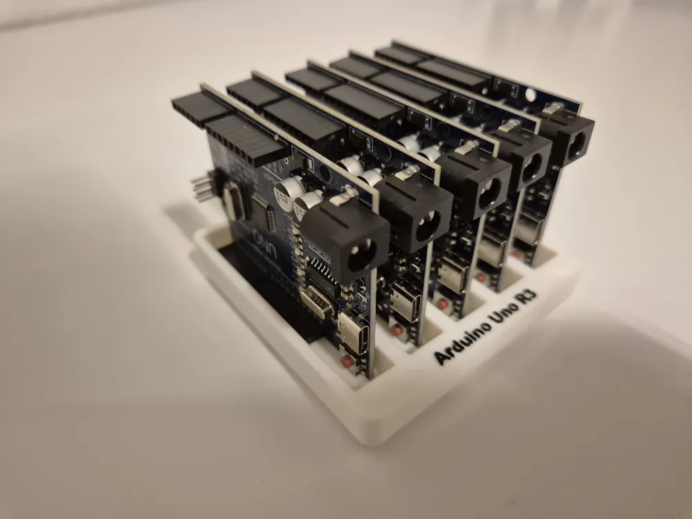 Arduino UNO R3 5x halter gridfinity - Free 3D Print Model - MakerWorld