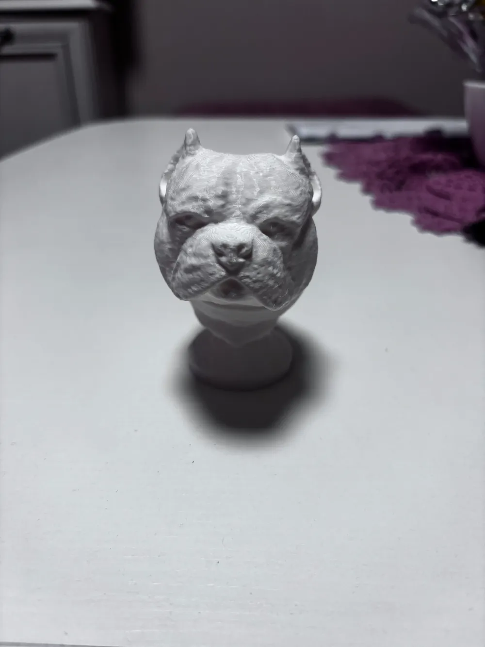 Pitbull sculpture by Marlborke - MakerWorld