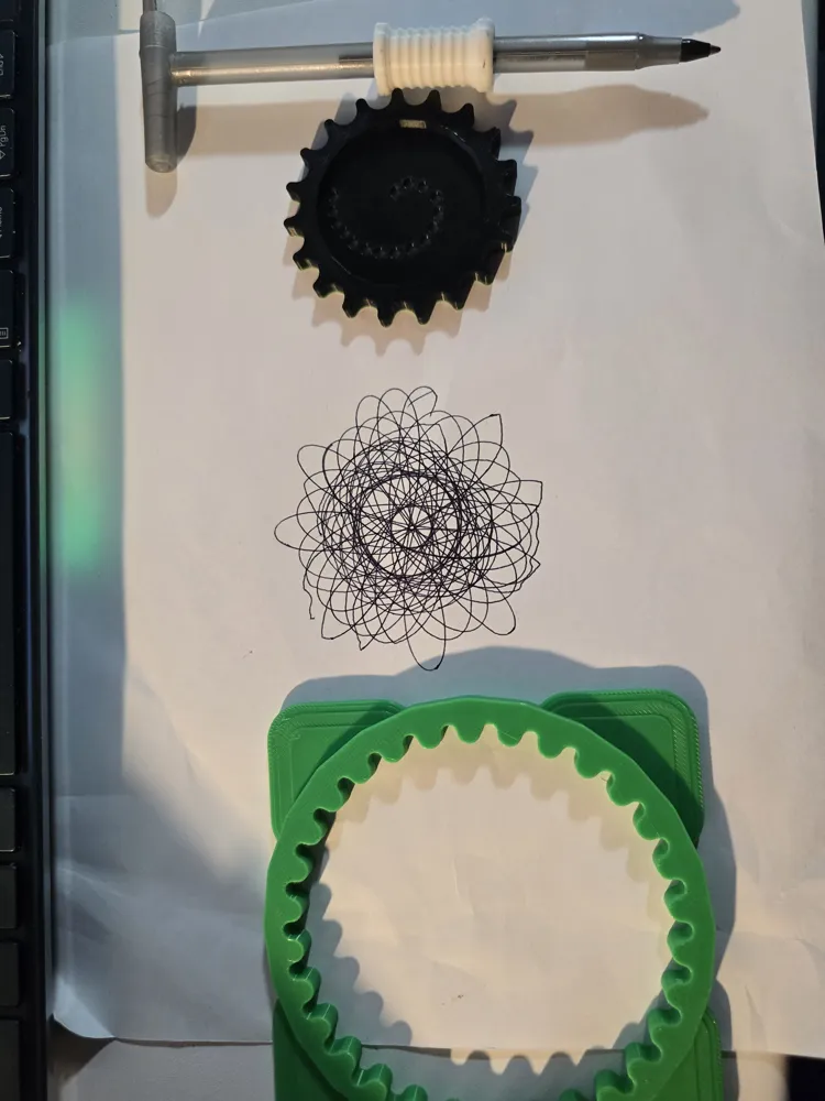 Spirograph Ring and Gear by Youbobblue MakerWorld: Download Free 3D Models