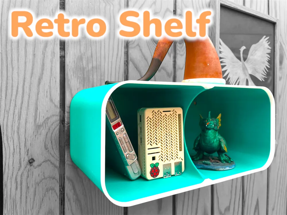 Retro Wall Shelf - Free 3D Print Model - MakerWorld