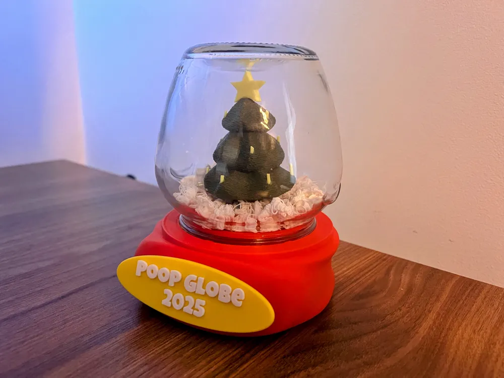 PoopGlobe - Snow Globe for filament waste / purge by Czetti MakerWorld ...