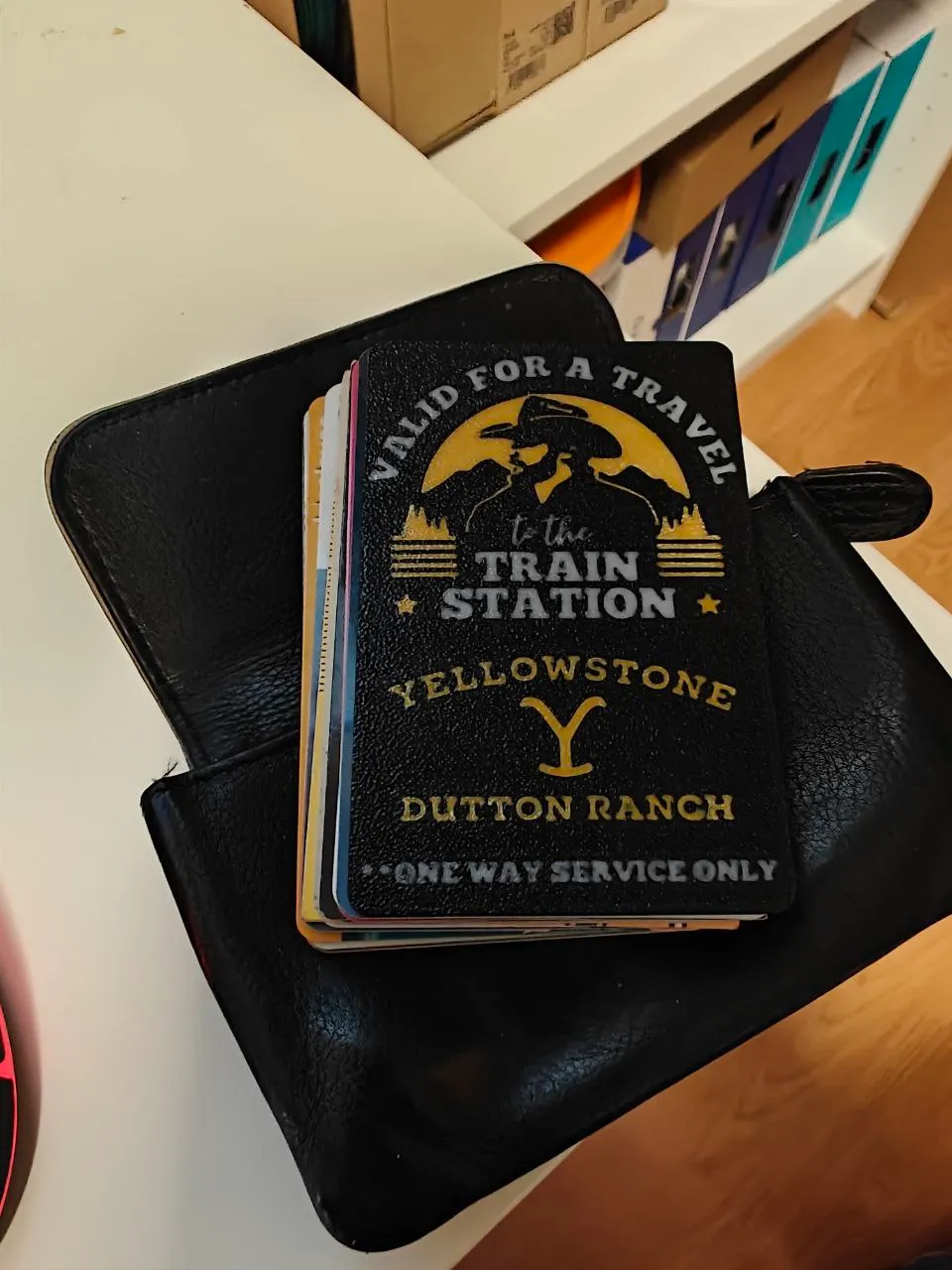 Yellowstone Train Station Card by julianfj - MakerWorld