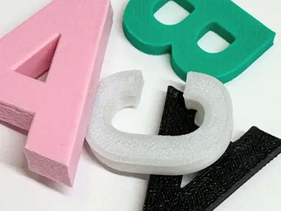 Alphabet Letters Basic Simple by Ada & K - MakerWorld