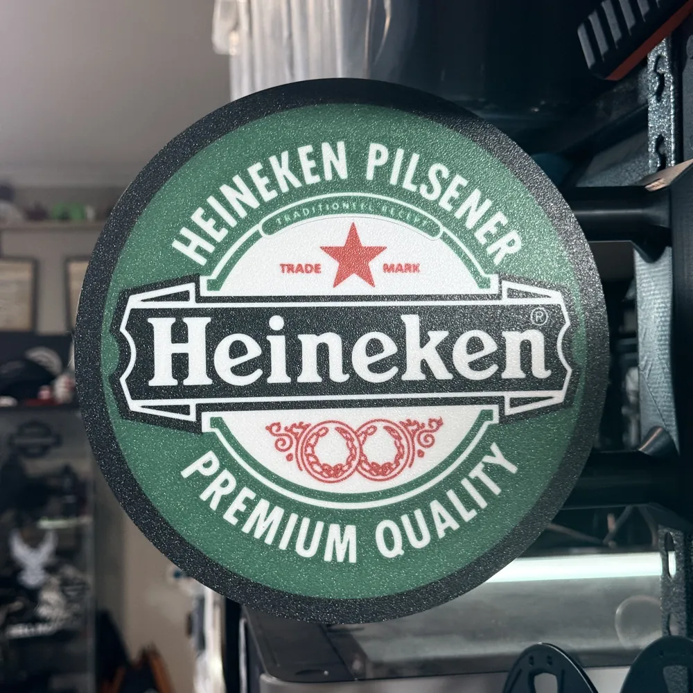 Heineken Pub Sign – 3D Printed Garage - Free 3D Print Model - MakerWorld