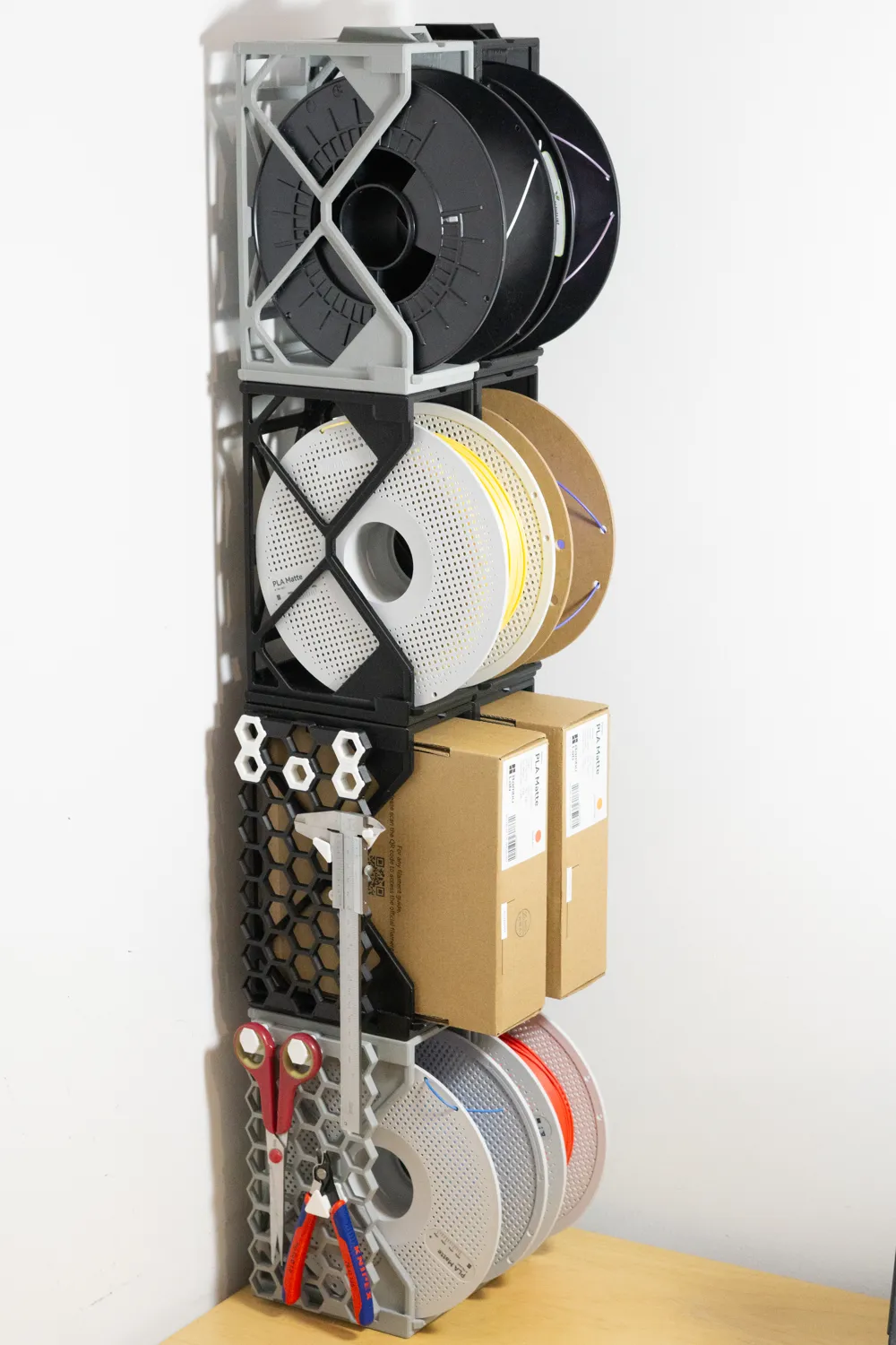 Modular Spool Rack by ph_neutral MakerWorld: Download Free 3D Models