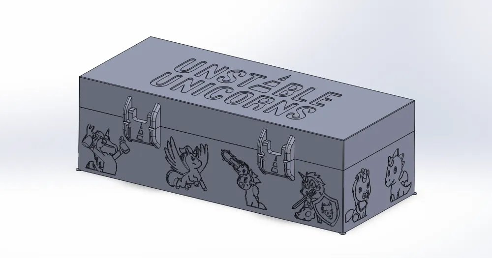 Unstable Unicorn Box (Standard Cards Sleeves) - Free 3D Print Model ...