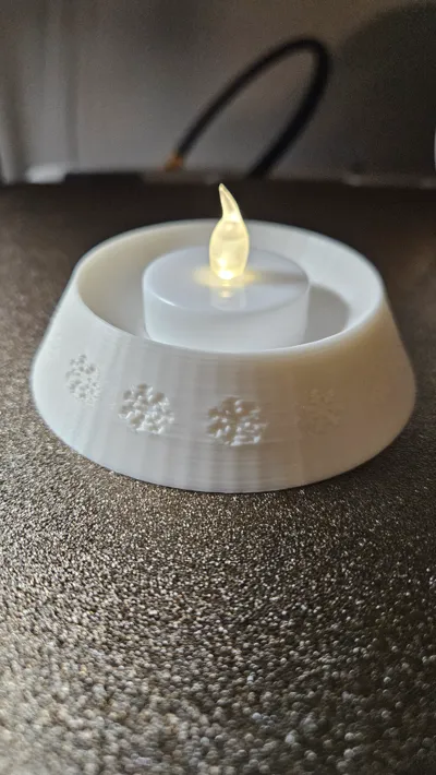 Christmas Ornament Globe Tea Light and Base by FoxMT406 - MakerWorld