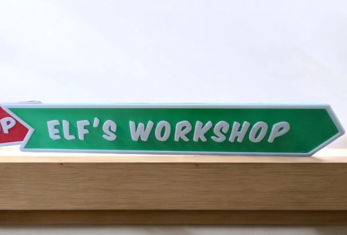 Elf's Workshop signs - Free 3D Print Model - MakerWorld