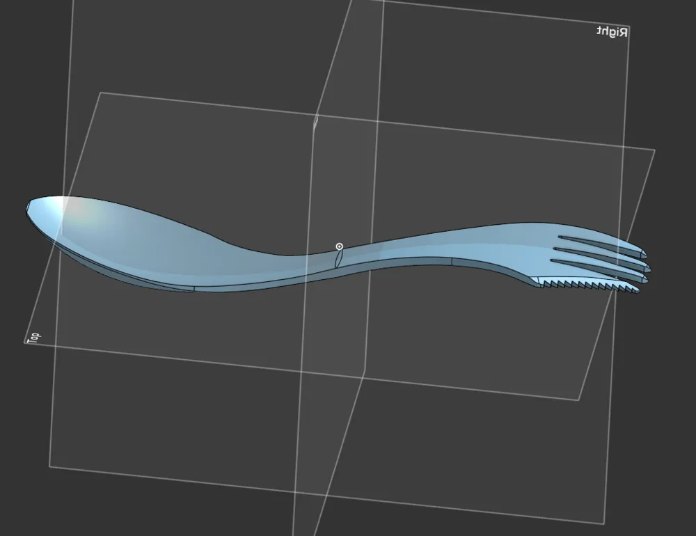 Simple Spork or Spoon Fork by Mr.ChainsawMakerWorld: Download Free 3D ...