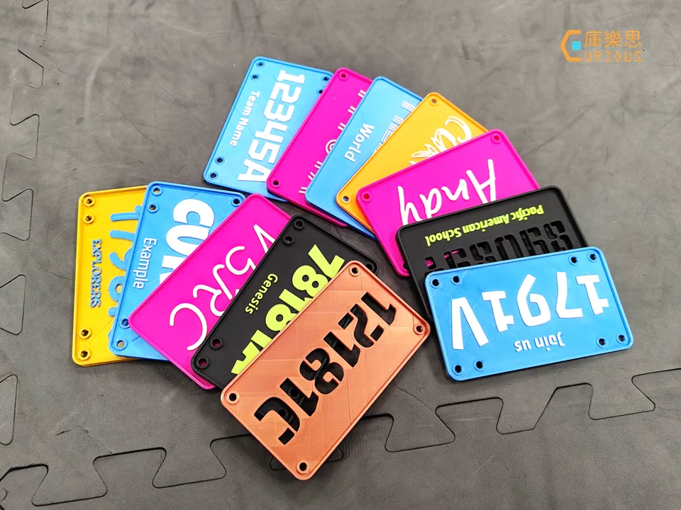 [Customizable] VEX V5 License Plate Customizable License Plate with ...