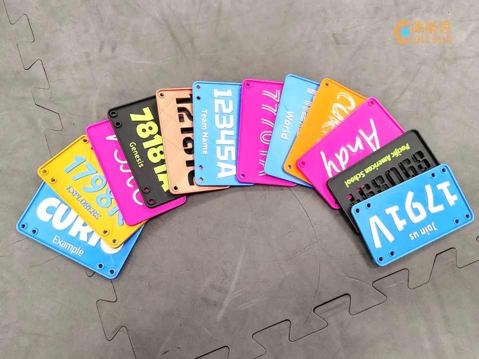 [Customizable] VEX V5 License Plate Customizable License Plate with ...