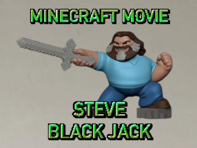 Minecraft Steve – Jack Black – Minecraft-Film von PleasurePrints - MakerWorld