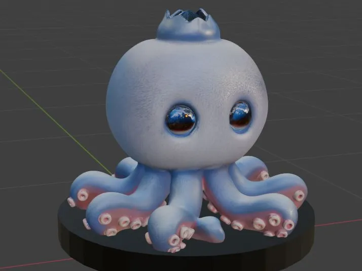 Brainrot Series | Blueberrinni Octopussini - Free 3D Print Model ...