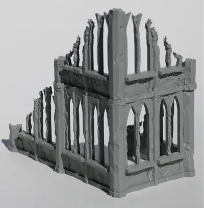 Gothic Building Ruin Terrain 1 For Warhammer 40k by PrussianBlue ...