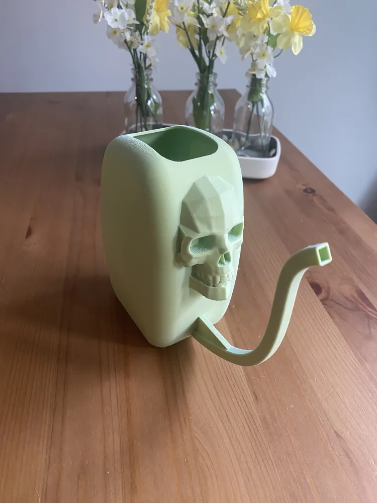 Skull Watering Can - Free 3D Print Model - MakerWorld