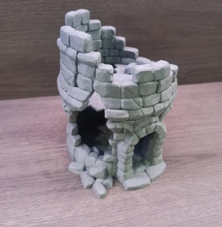 Wargame Fantasy - Ruined Tower by Wargame Terrain Print MakerWorld ...