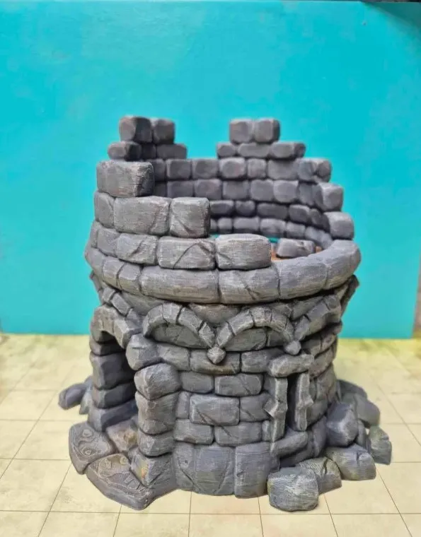 Wargame Fantasy - Ruined Tower by Wargame Terrain Print MakerWorld ...