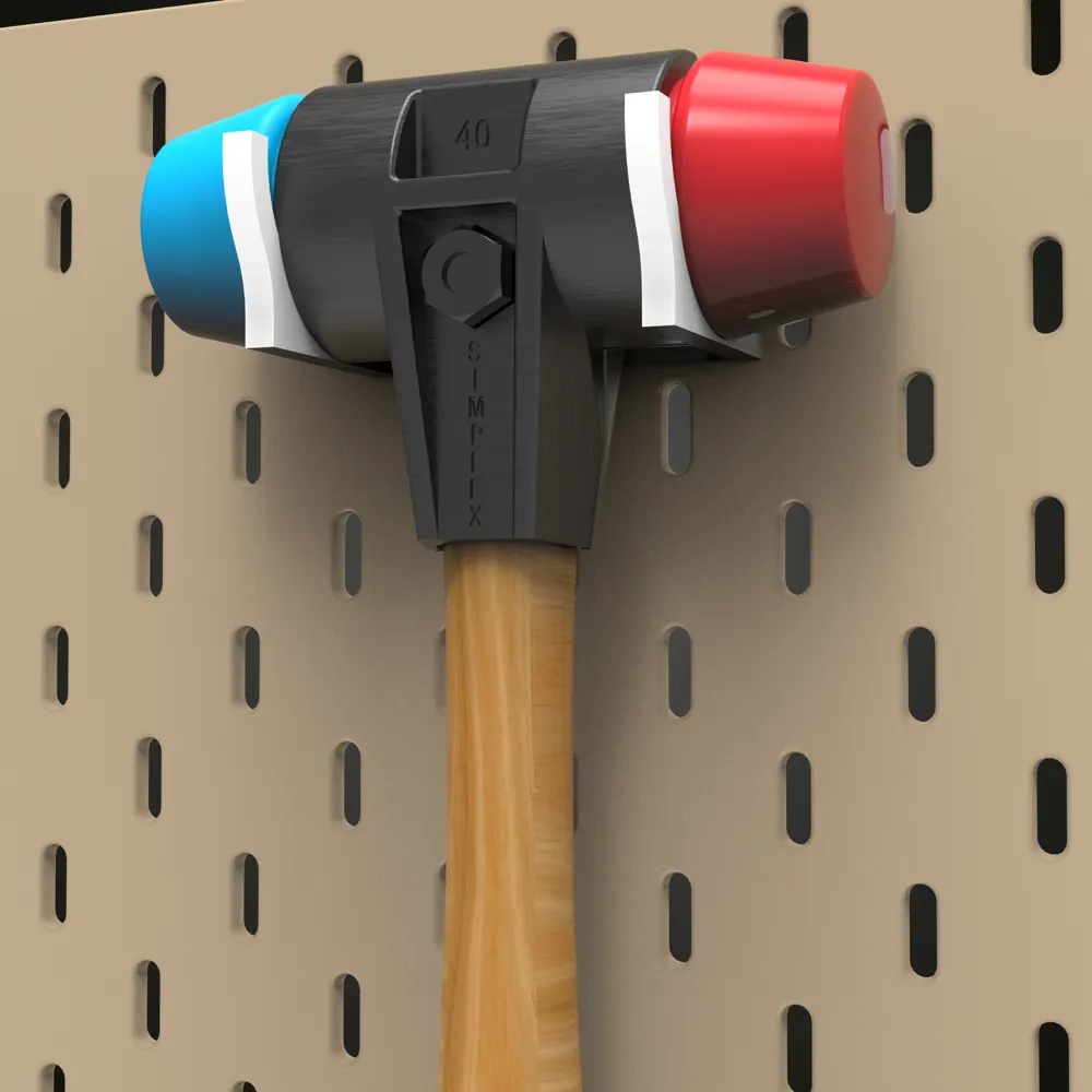 Halder Mallet IKEA SKÅDIS Holder - TNut Remixed by freejstn - MakerWorld