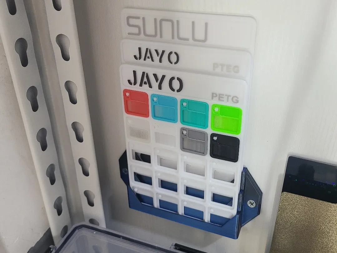 Filament Swatch Display Board Holder (Wall Mountable) by （=^^=）胖子com ...