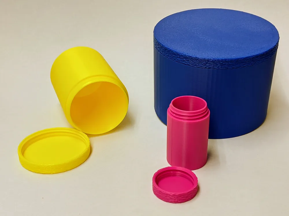 Threaded Lid Jar Collection (25+ sizes) by 💡 SimplePrint - MakerWorld