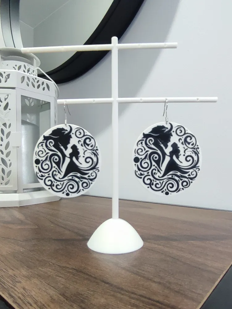 Eternal Romance Earrings - Free 3D Print Model - MakerWorld