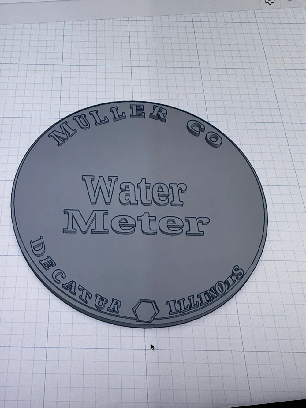 water meter cover by sick02ss - MakerWorld