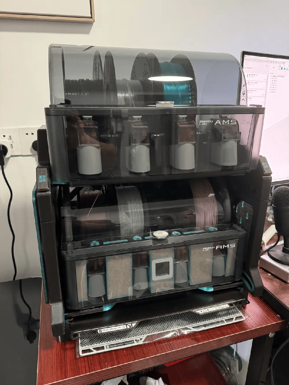 [AMS Loft V2] Dual AMS Stacking Bracket (Compatible with Riser V2/H2D ...