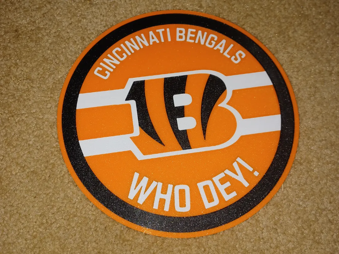 Cincinnati Bengals Sign - Free 3D Print Model - MakerWorld