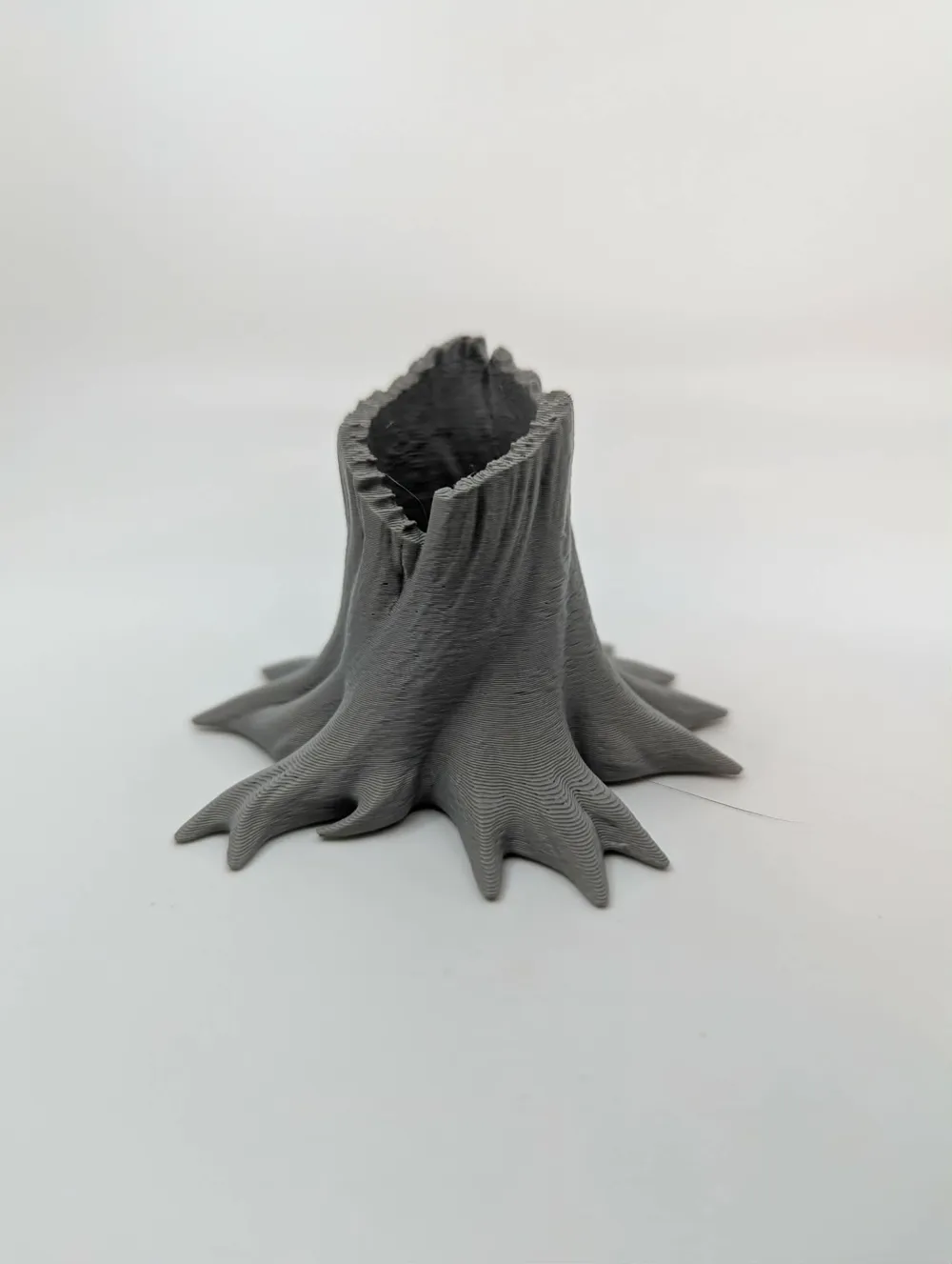 Tree Stump Holder Desk Organizer & Enclosure Decor - Free 3D Print ...