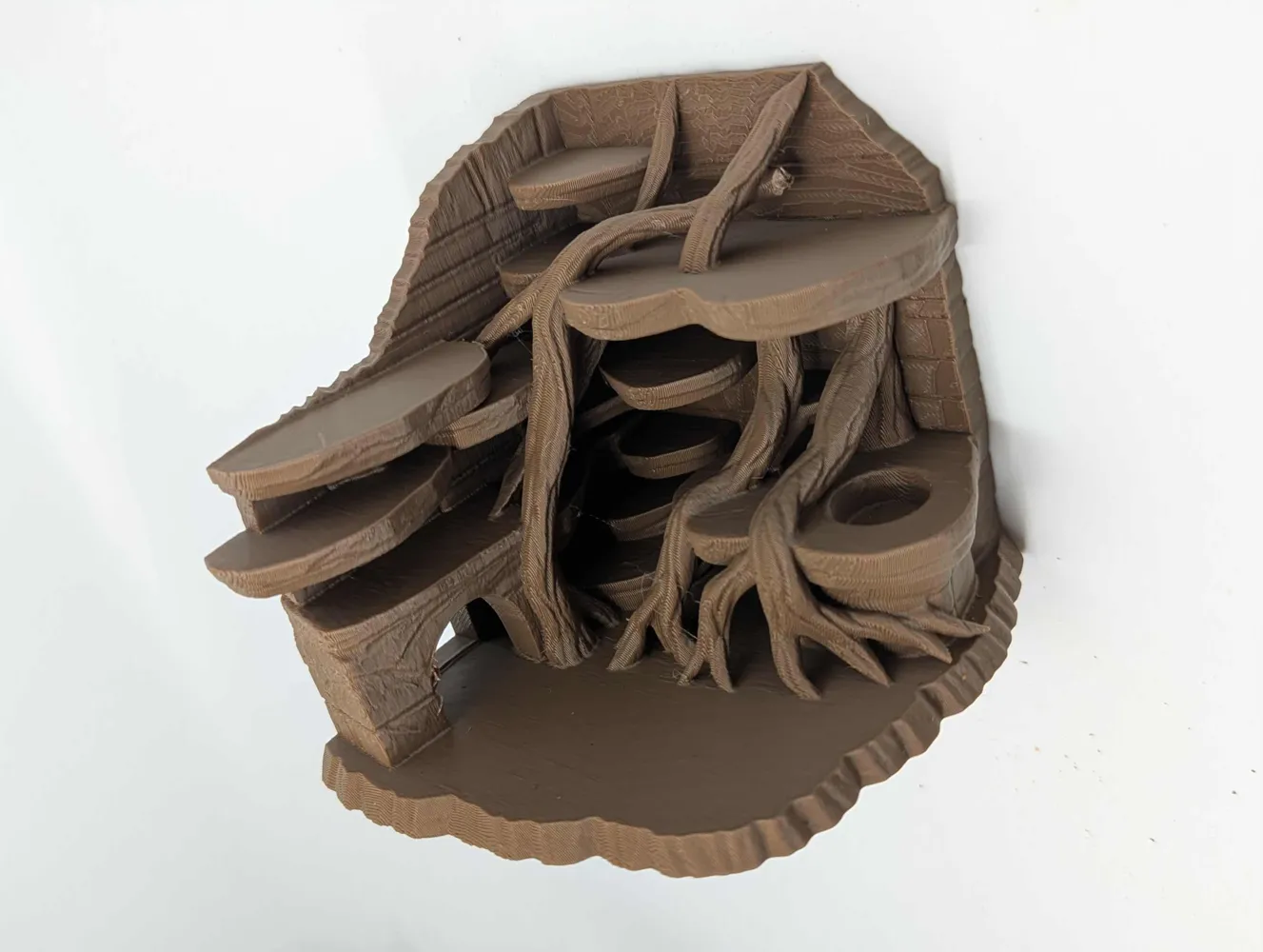 Rooted Cliff – Backsplash, Terrarium Background - Free 3D Print Model ...