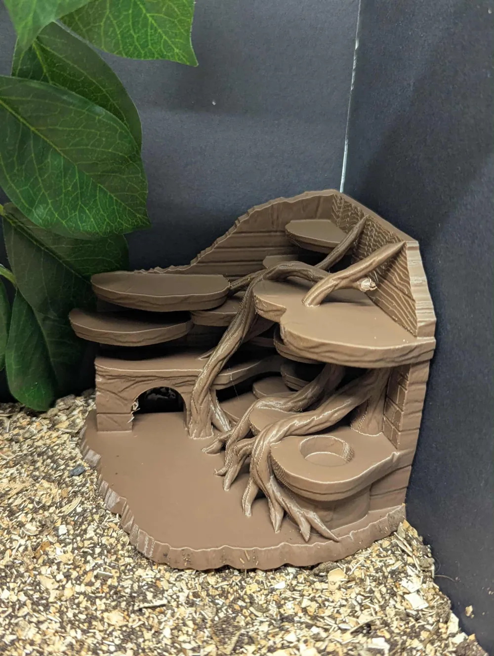 Rooted Cliff – Backsplash, Terrarium Background - Free 3D Print Model ...