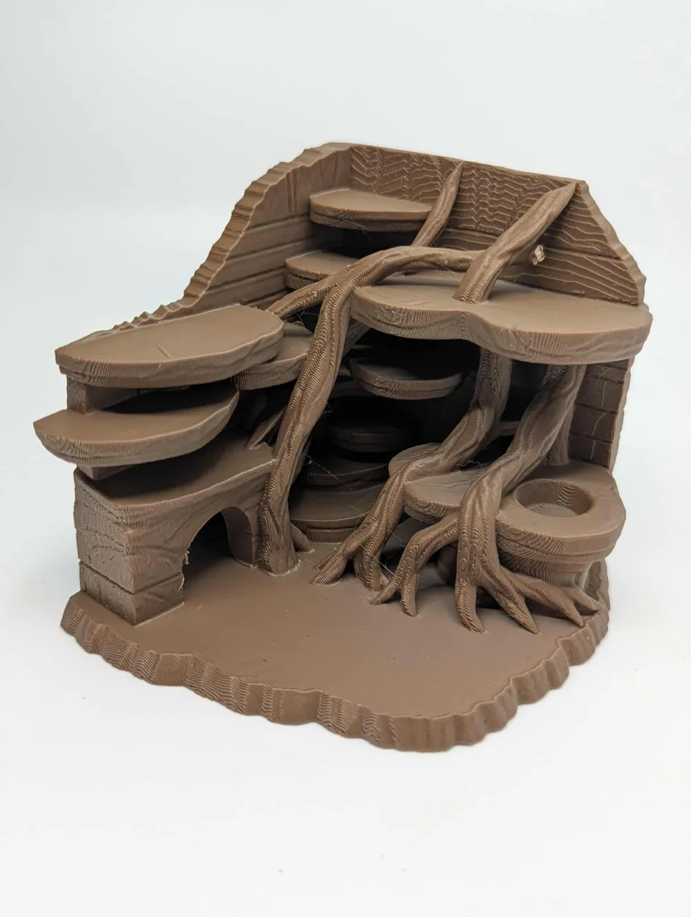 Rooted Cliff – Backsplash, Terrarium Background - Free 3D Print Model ...
