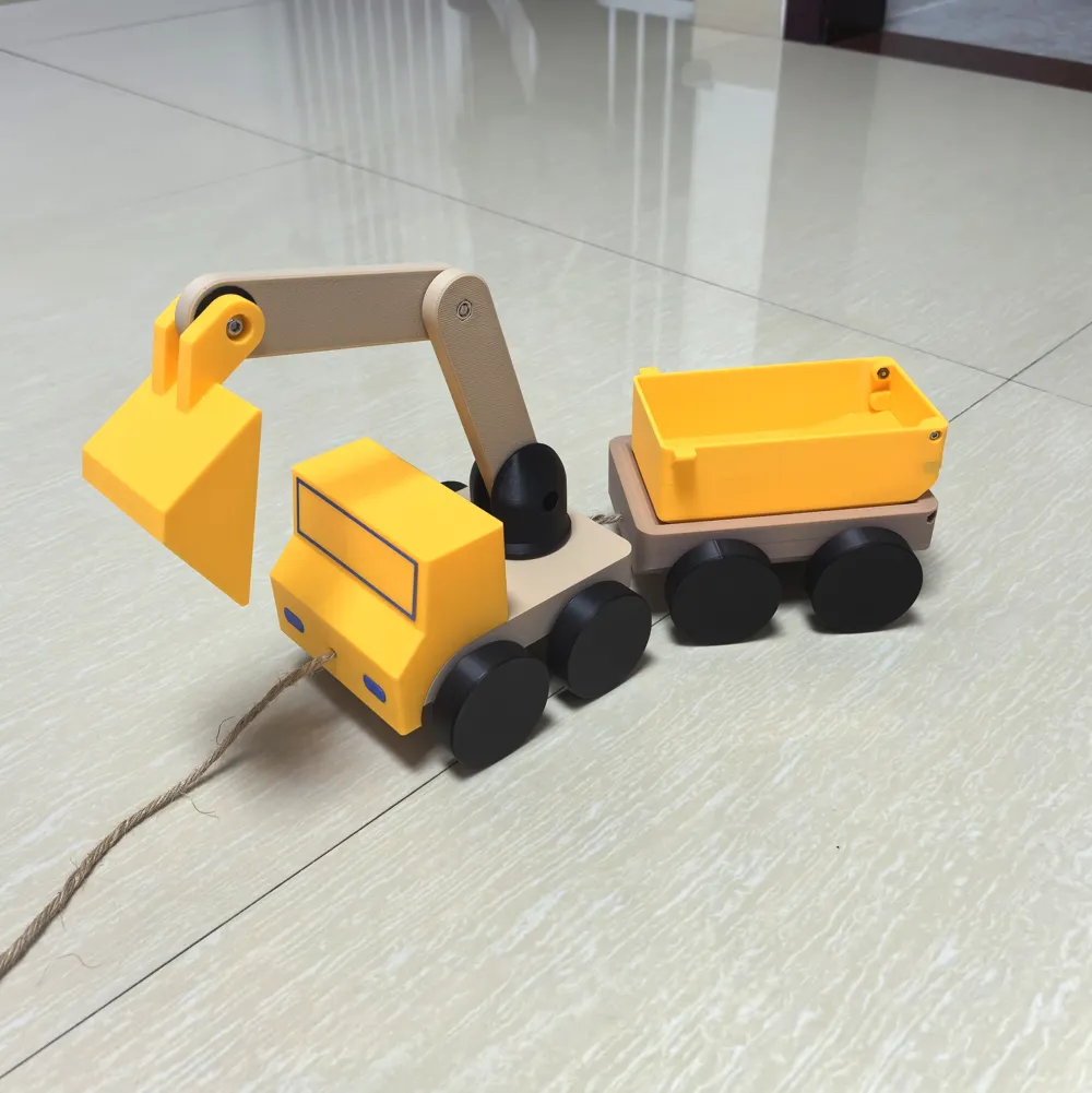 Children's Excavator Toy by iamlunch MakerWorld: Download Free 3D Models