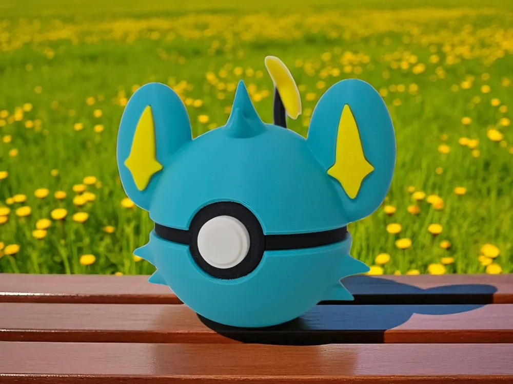 #0403 Shinx Pokéball - Multiparts - Free 3D Print Model - MakerWorld