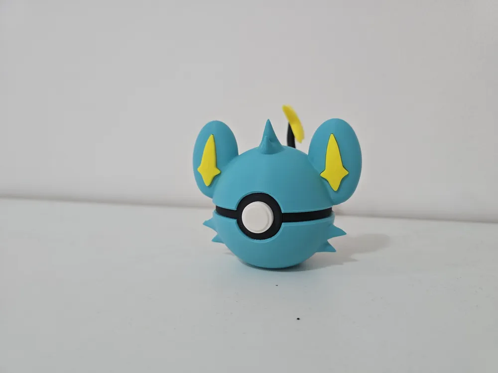#0403 Shinx Pokéball - Multiparts - Free 3D Print Model - MakerWorld