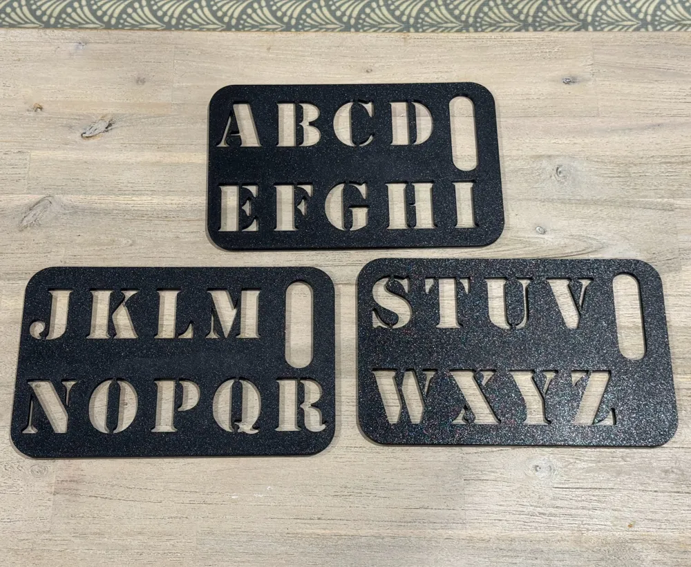 Spell to Communicate Letter Boards S2C A to Z - Free 3D Print Model ...