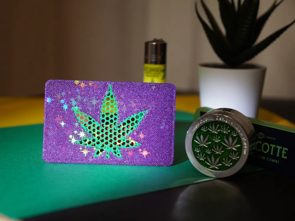 Card Grinder - Weed pattern by okraskaj - MakerWorld