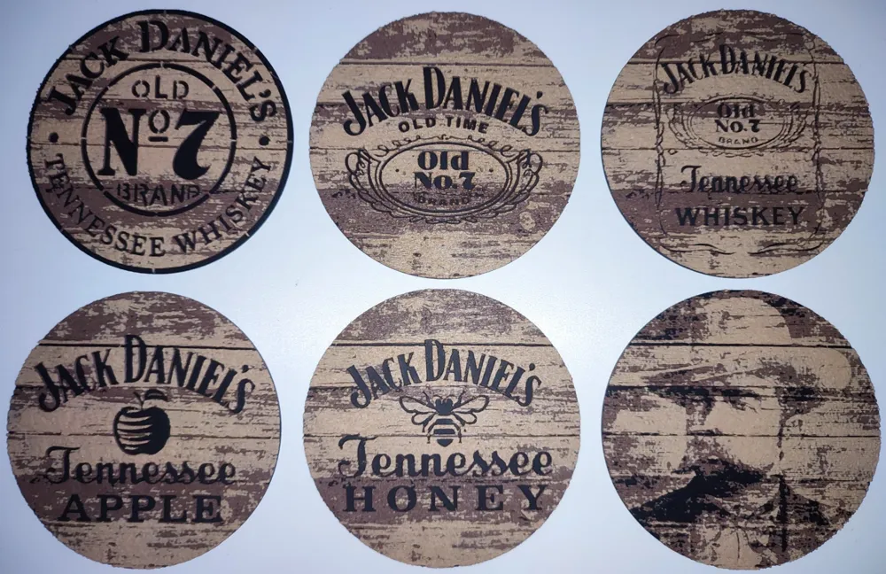 3-color HueForge Jack Daniel's Wooden Coaster Set by a.vdh_1983 ...
