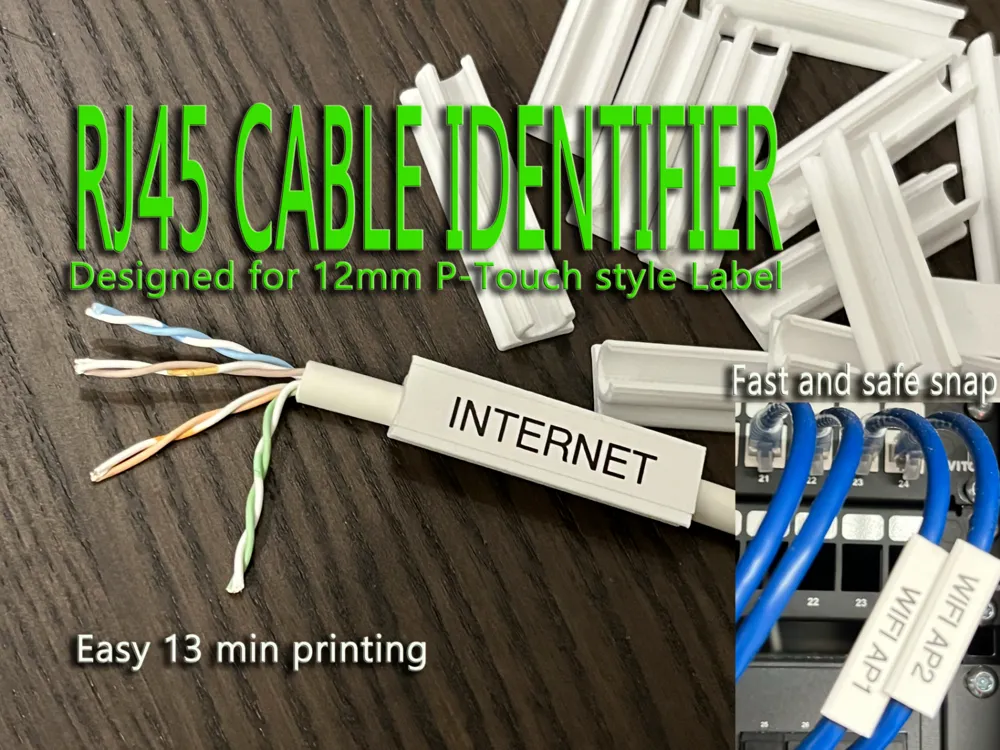 RJ45 cable identifier by ML InnovationMakerWorld: Download Free 3D Models