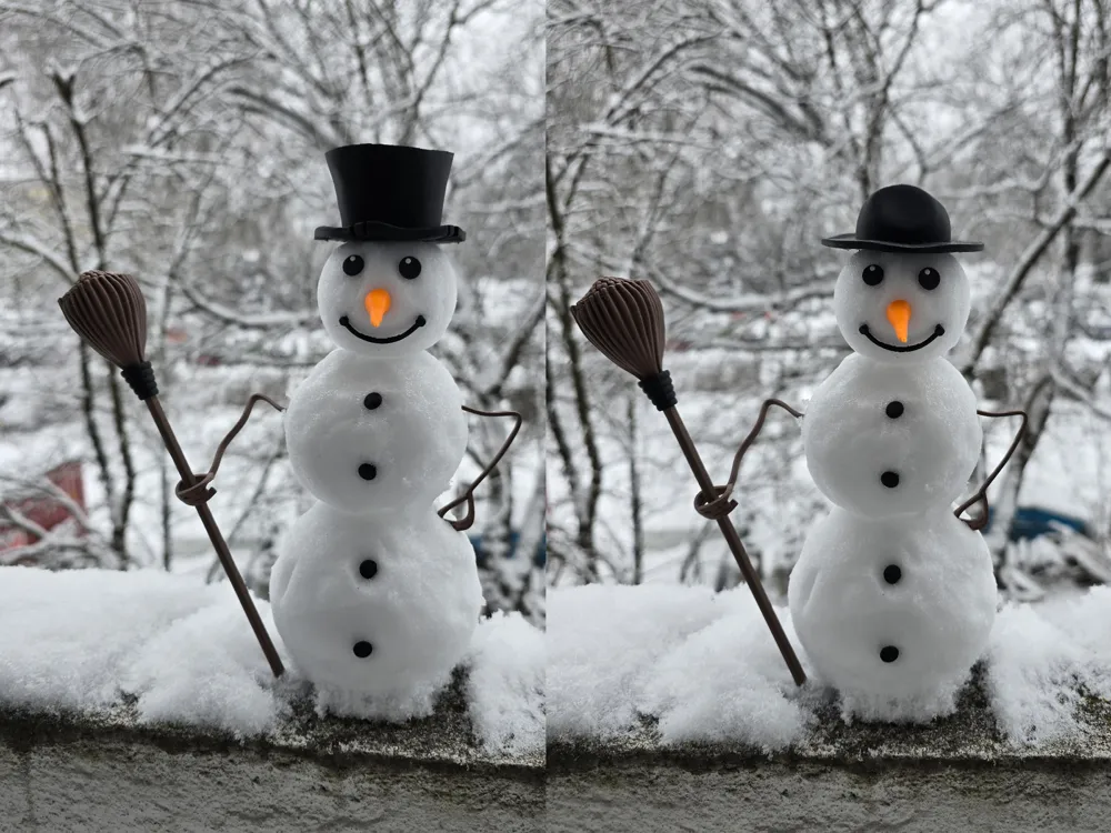 Mini Snowman Building Kit ver.3 - Free 3D Print Model - MakerWorld
