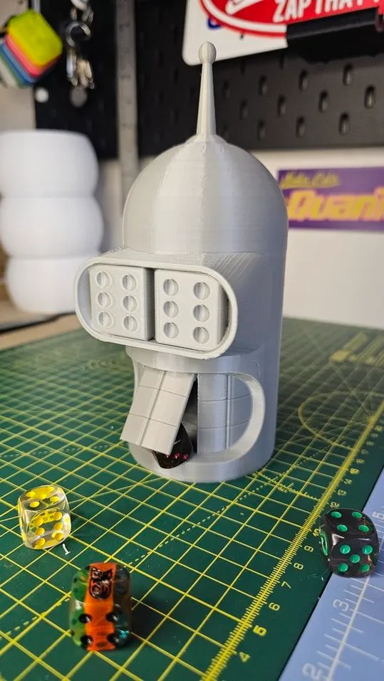 Bender Bot dice tower. Remixed by thisnoise - MakerWorld
