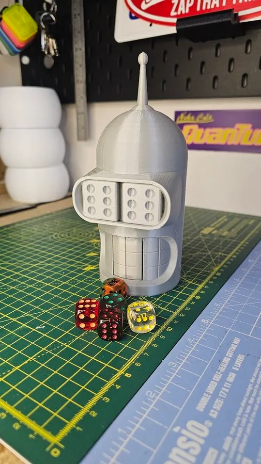 Bender Bot dice tower. Remixed by thisnoise - MakerWorld