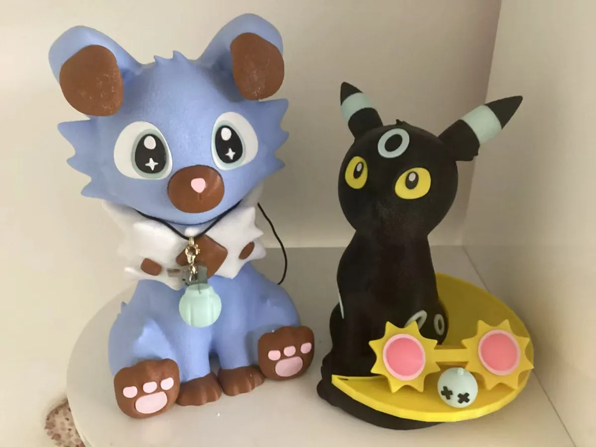 Rockruff + Pokémon Accessories (Multi-Part Print) - Free 3D Print Model ...