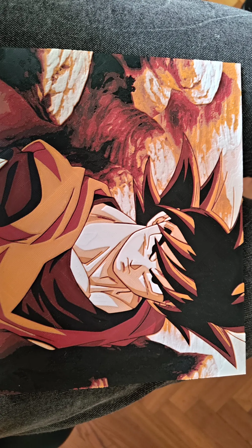 Goku dragonball hueforge - Free 3D Print Model - MakerWorld