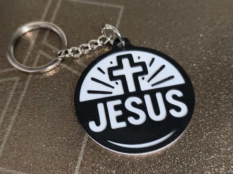 Jesus Keychain Christian - Free 3D Print Model - MakerWorld