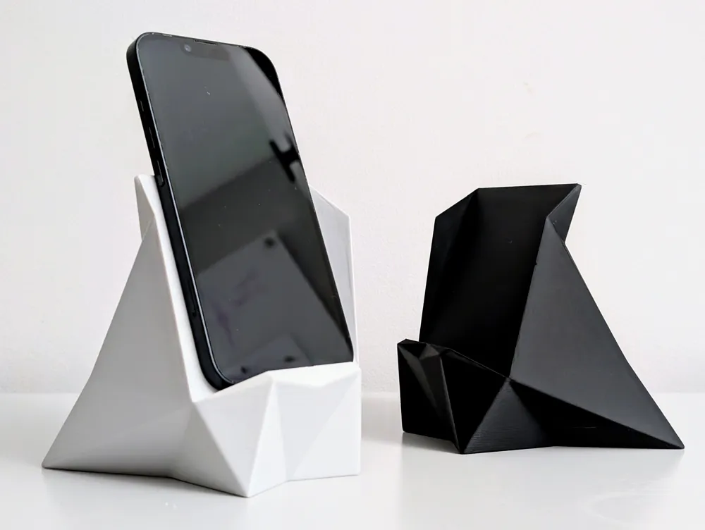 Origami inspired Phone Stand by MOSS 3D MakerWorld: Download Free 3D Models