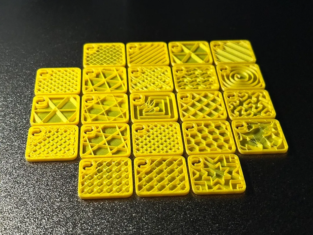 Infill Pattern Swatch Samples - Free 3D Print Model - MakerWorld