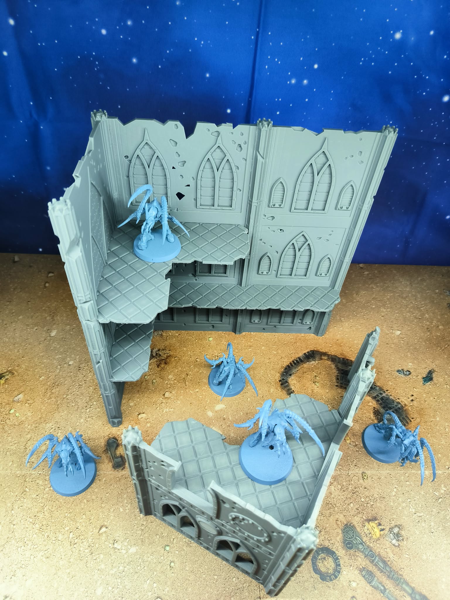 Gothic Ruins WTC Wargame Tabletop Scenery - Free 3D Print Model ...
