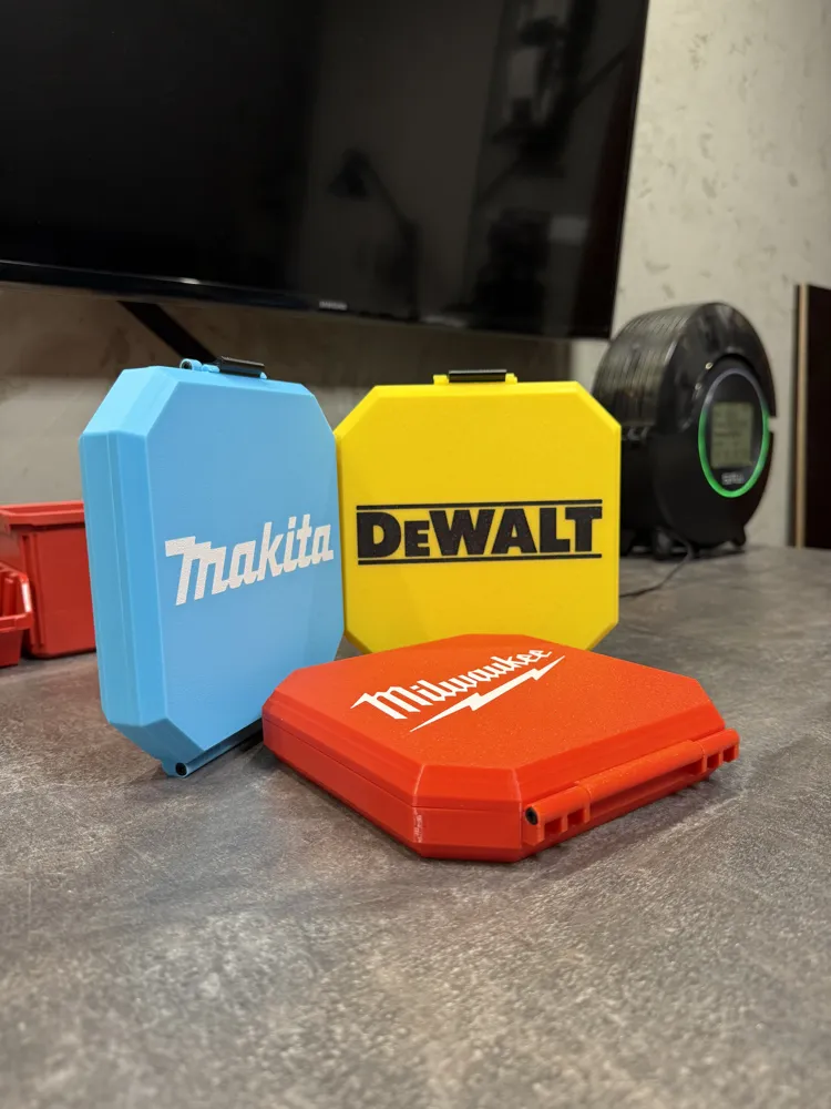 Box for round sandpaper (Milwaukee,DeWalt,Makita) - Free 3D Print Model ...