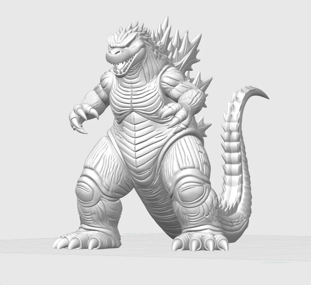 Angry Godzilla figurine - Free 3D Print Model - MakerWorld